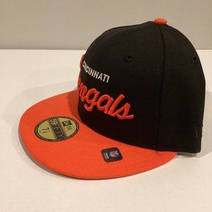 New Era | Accessories | Cincinnati Bengals New Era 59fifty Black Script ...